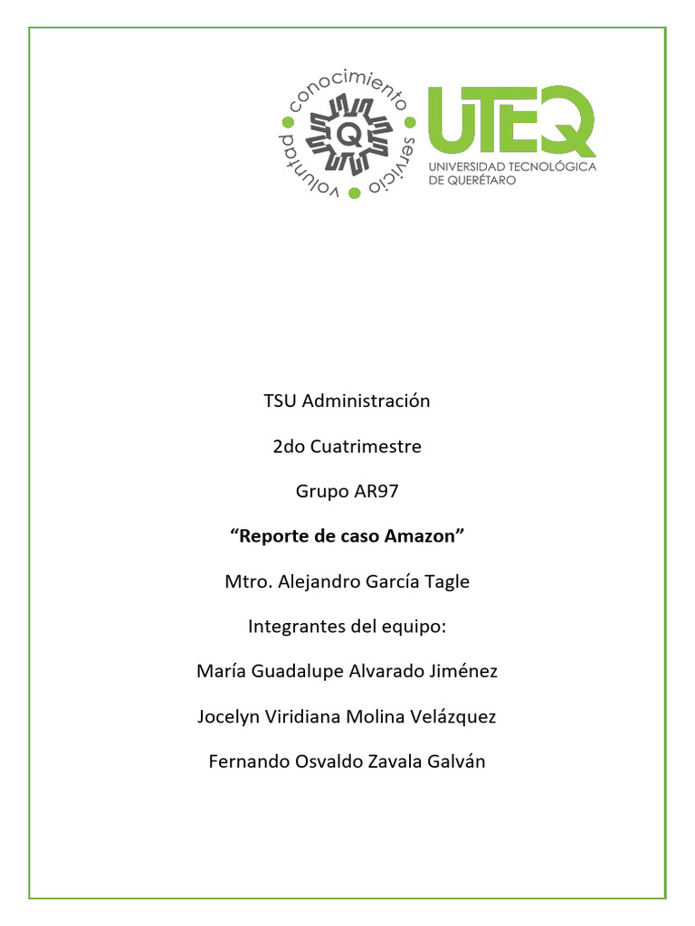 Reporte de Empresa Amazon | PDF | Logística | Comercio electrónico