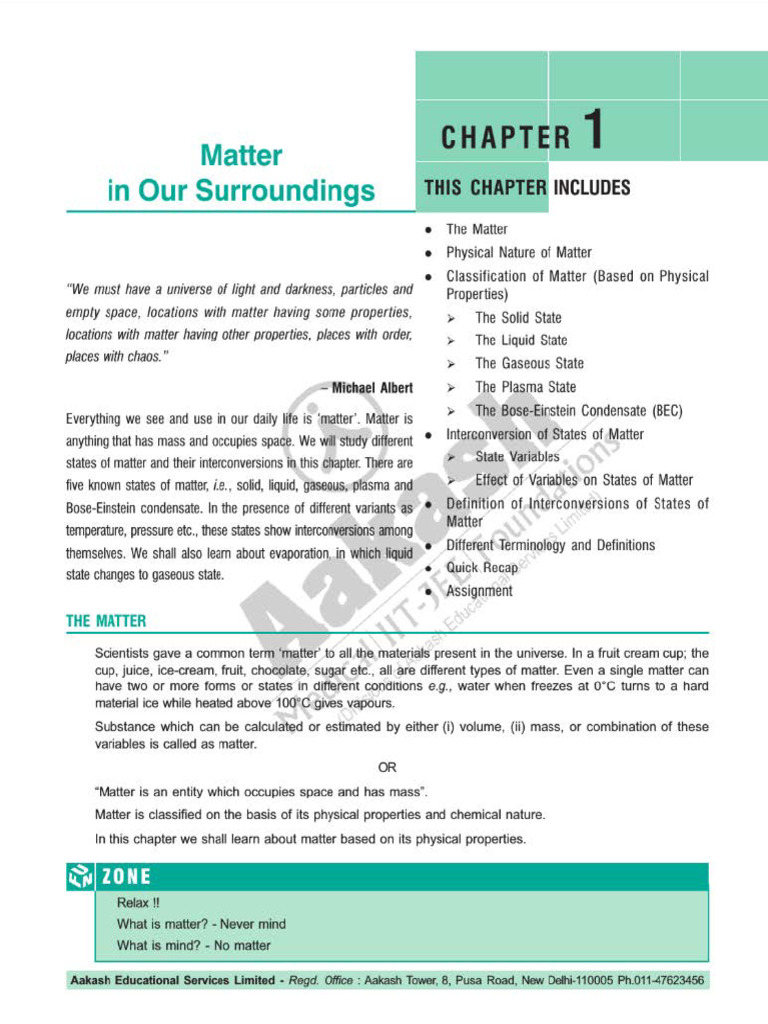 Ch-1 Matter | PDF