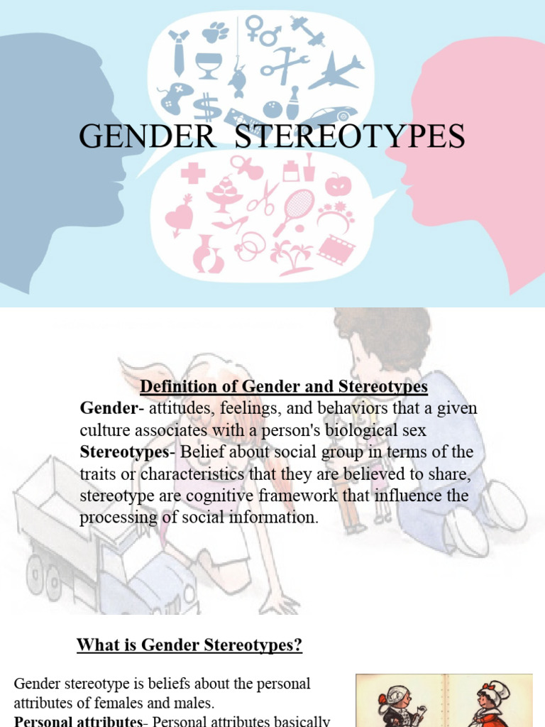 Gender Stereotypes | PDF | Stereotypes | Gender