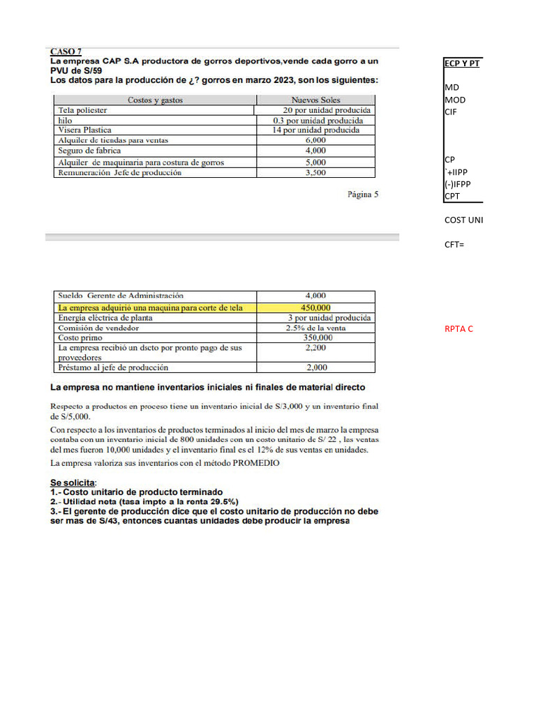 Tarea 2 Caso CAP | PDF