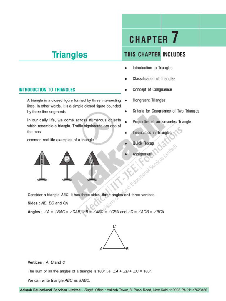 Ch-7 Triangle | PDF