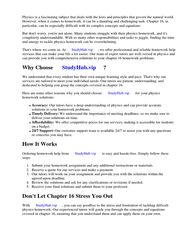 Physics Chapter 16 Homework Solutions | PDF | Waves | Proton