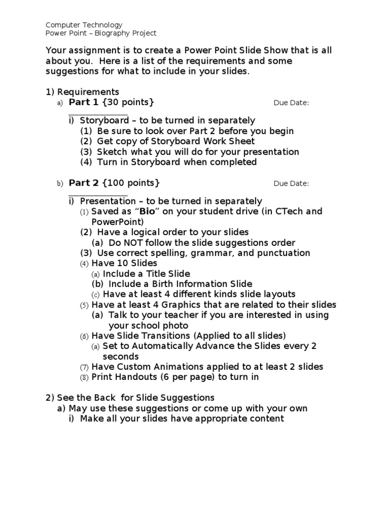 Power Point Work Sheet | Download Free PDF | Microsoft Power Point ...