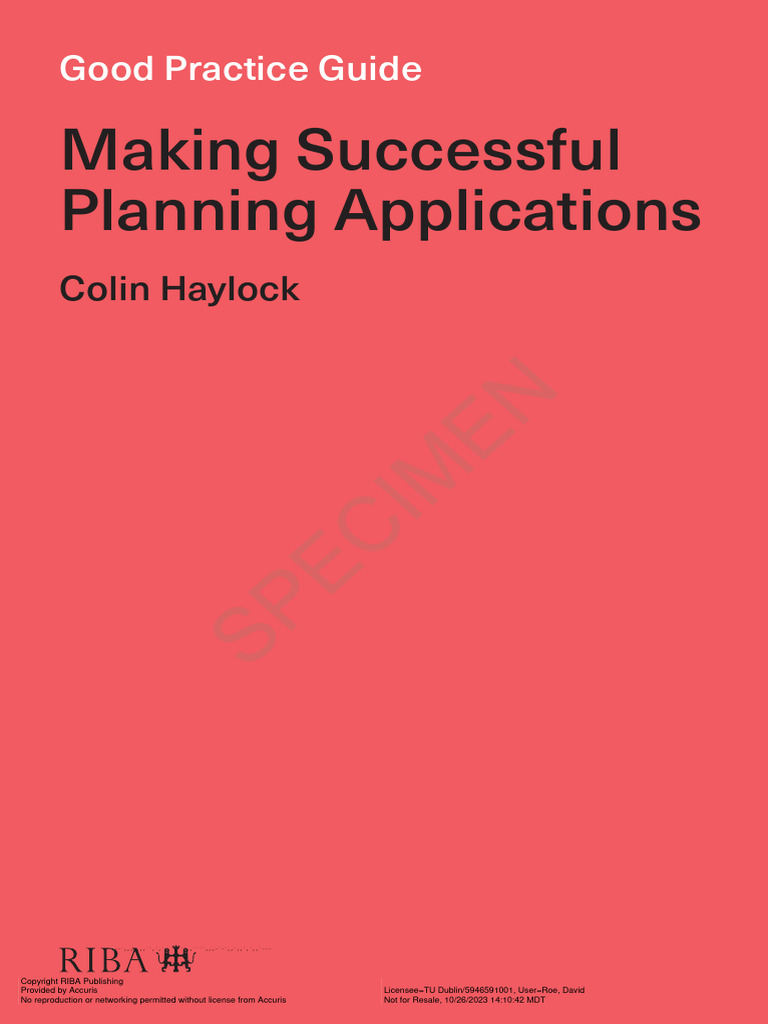 RIBA _ Good Practice Guide - Making Successful Planning Applications ... RIBA _ Good Practice Guide - Making Successful Planning Applications ...