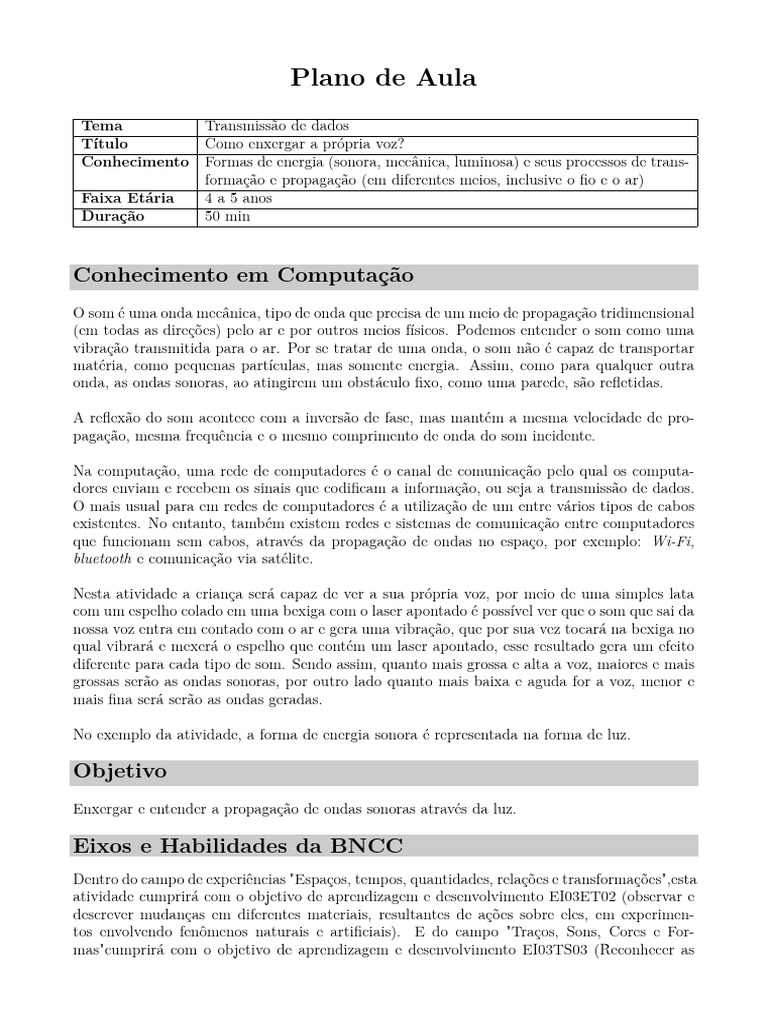 TD05 Como Enxergar A Propria Voz | PDF | Som | Ondas