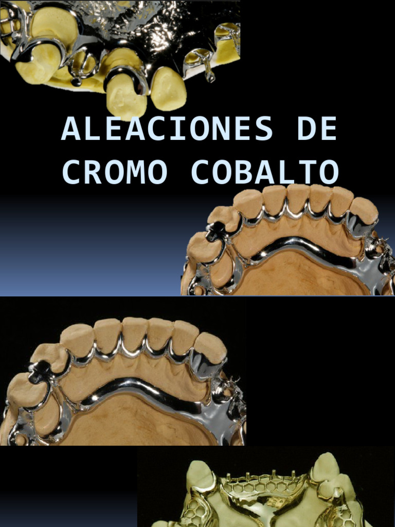 Aleaciones de Cromo-Cobalto en Odontología | PDF | Aleación | Cobalto