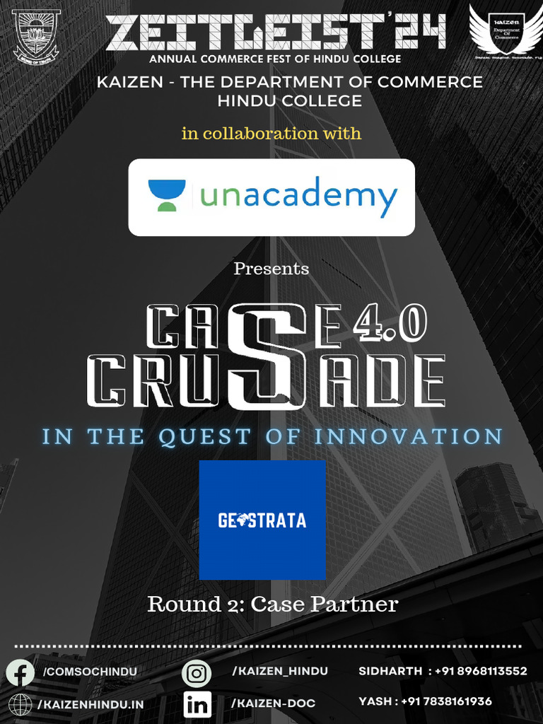 Case Crusade X The Geostrata Round 2 | PDF | Sustainability | Innovation