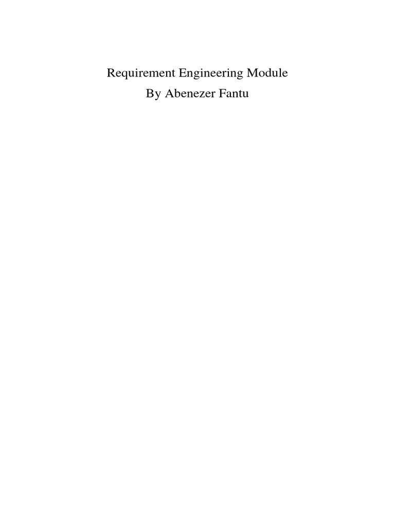 Requirement Engineering Module Rea | Download Free PDF | System ...
