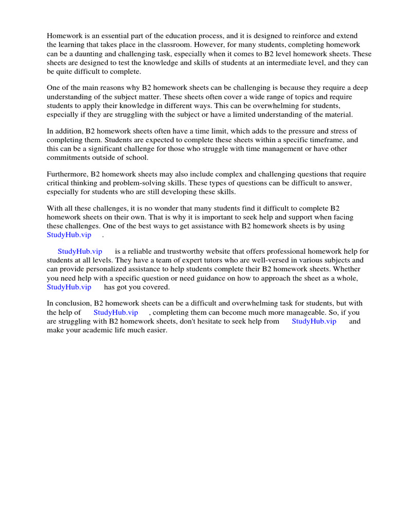 b2 Homework Sheets Answers | PDF | English As A Second Or Foreign ...