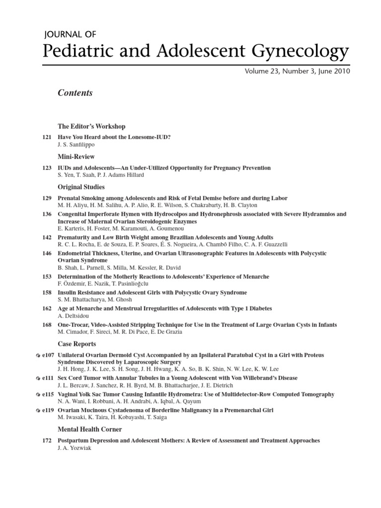 Table of Contents - Pedado | PDF | Polycystic Ovary Syndrome | Ovary