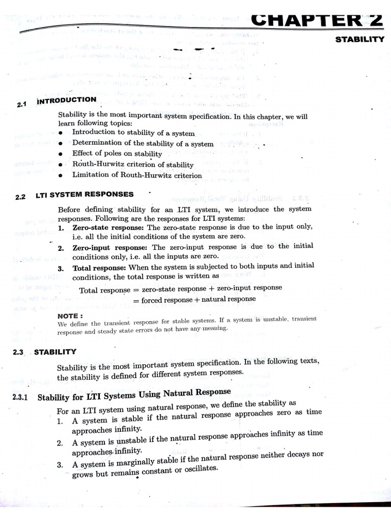 Chapter 3 Stability RH | PDF