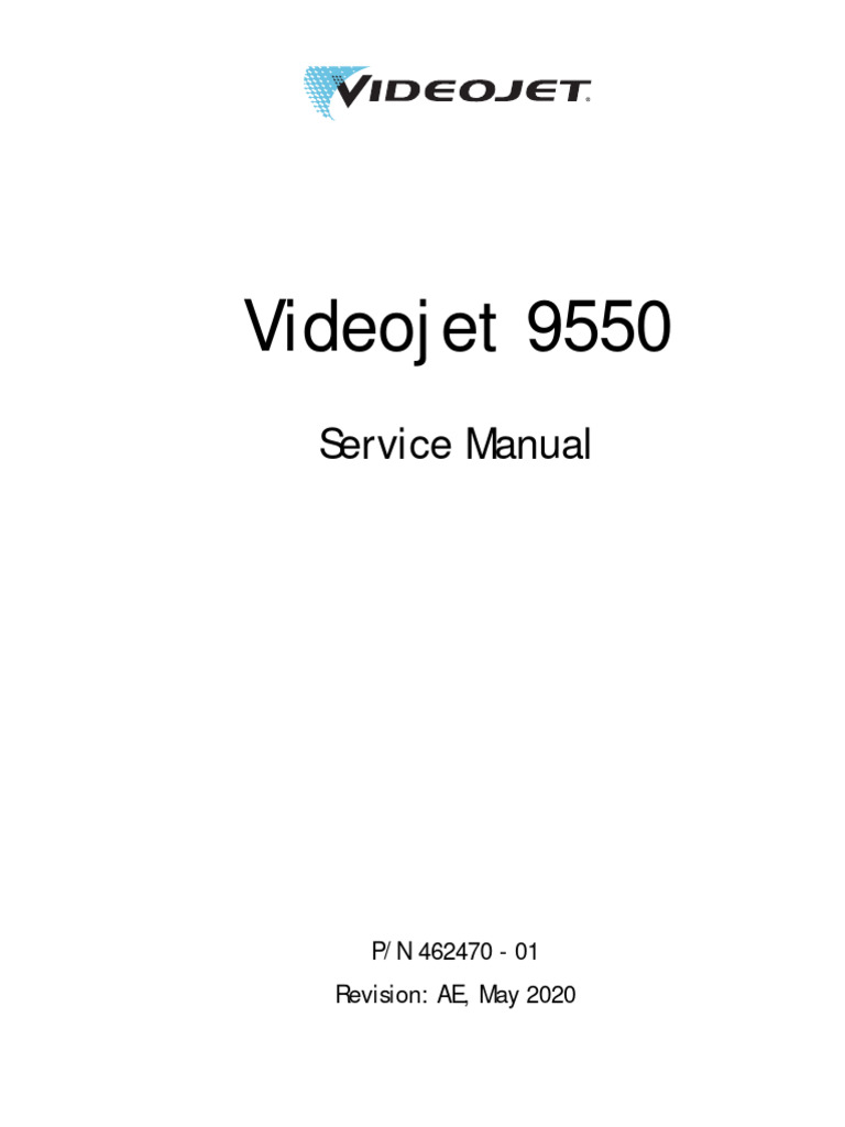 Videojet 9550 Service Manual | PDF | Electromagnetic Compatibility ...