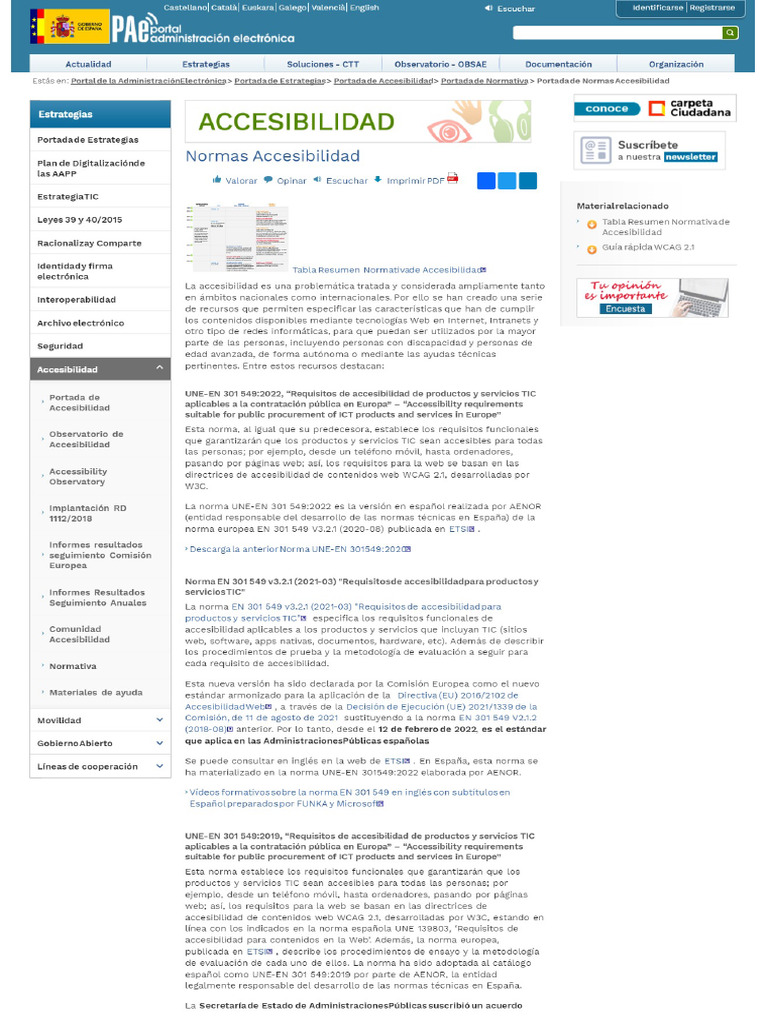 PAe - Normas Accesibilidad | PDF