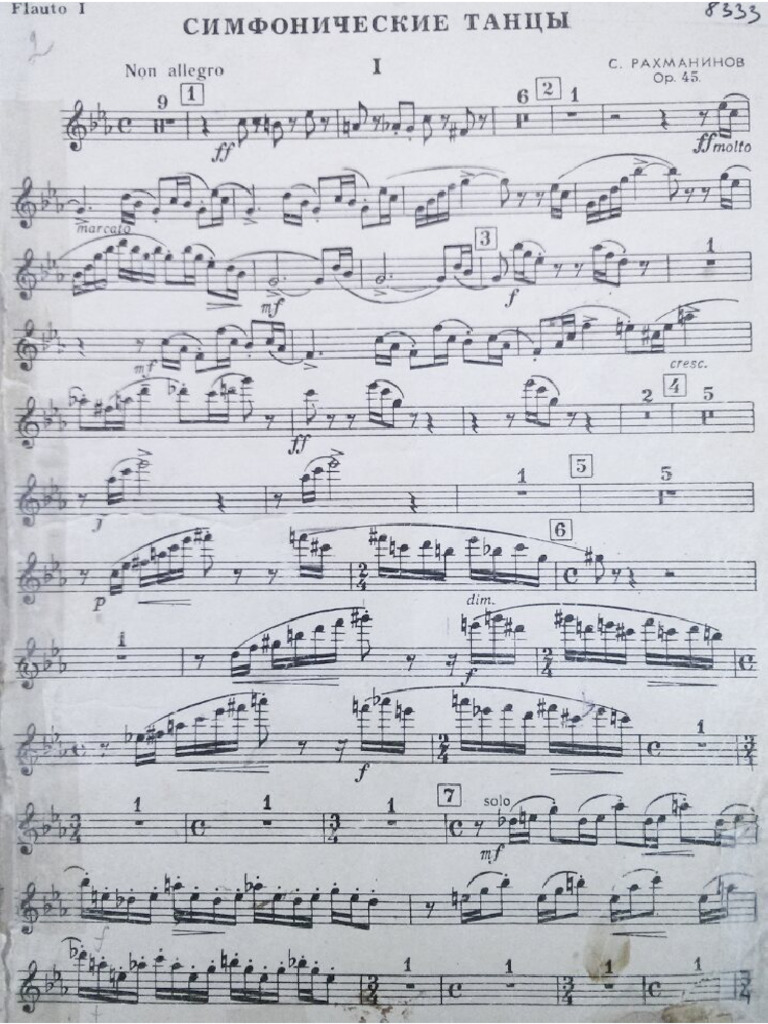 Symphonic Dances - Flute 1 | PDF