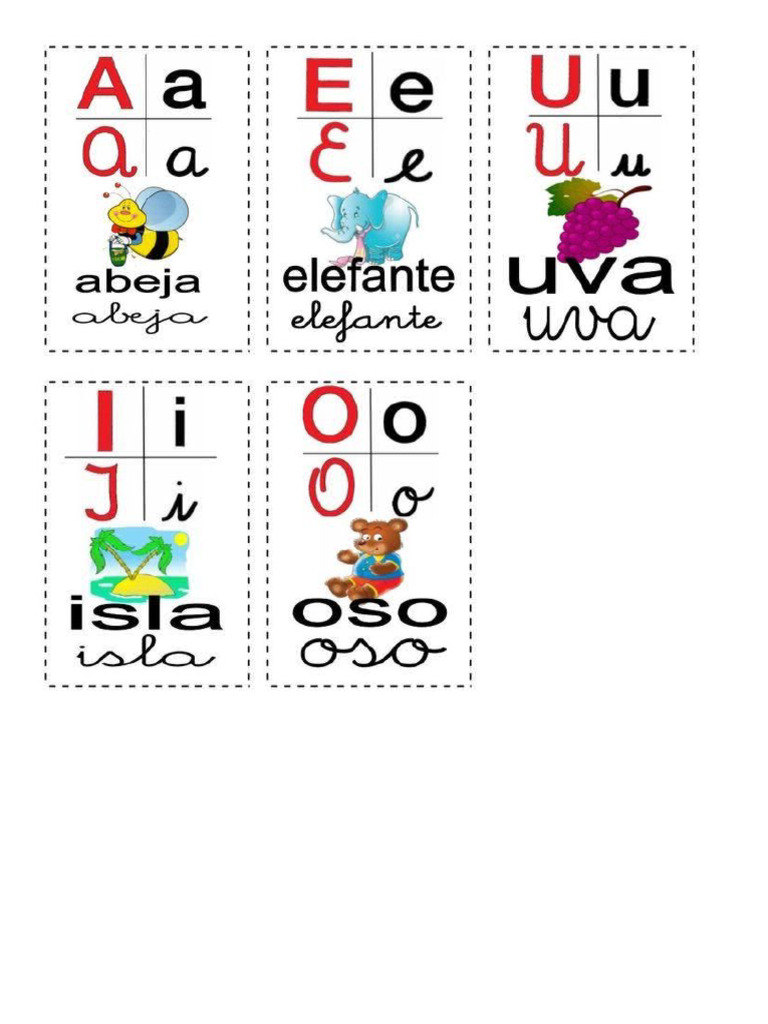 Llavero Vocales | PDF