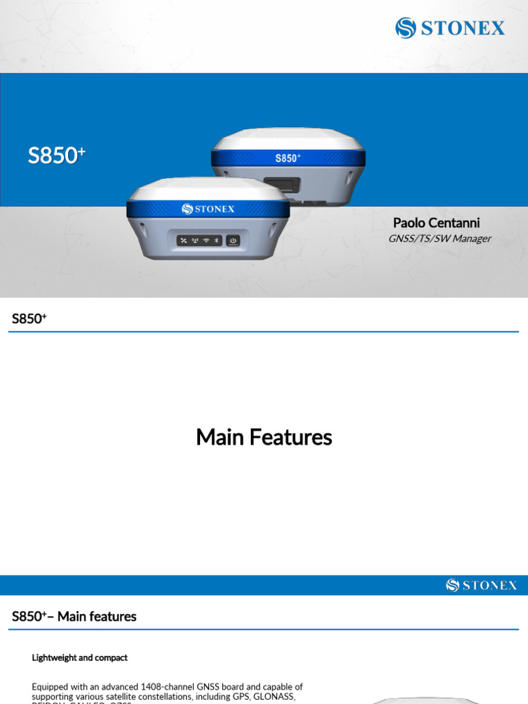 Stonex S850+ - January2023 | PDF | Inertial Navigation System ...