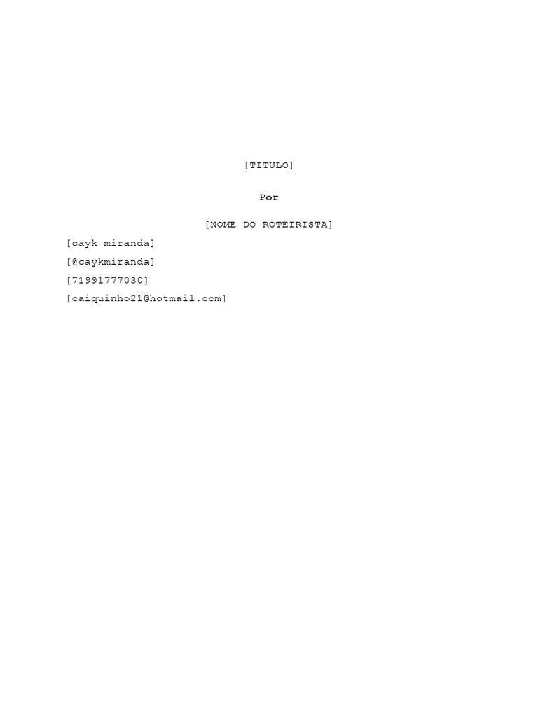 Guia Prático para Roteiristas | PDF | Roteiro