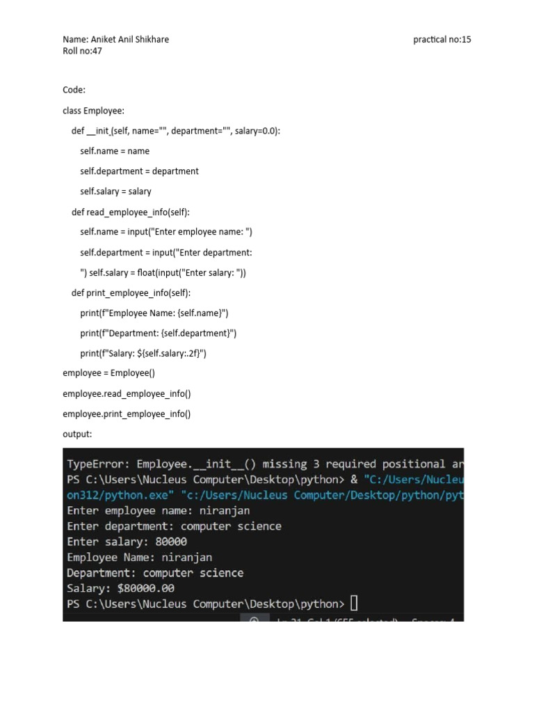 Py Practical 15 | PDF