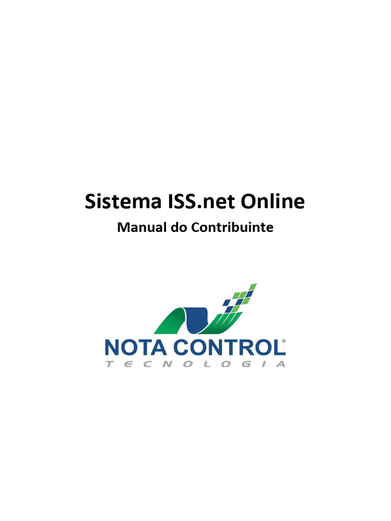 Manual ISSnet Online | PDF | Impostos | Contabilidade