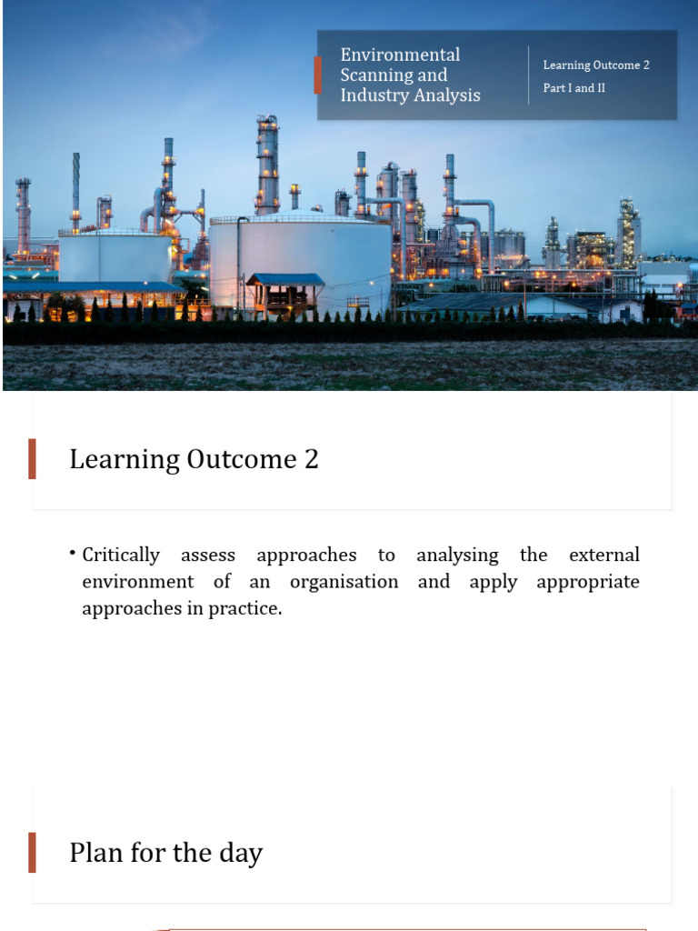 Week 3 Environmental Scanning And Industry Analysis Part 1 And 2
