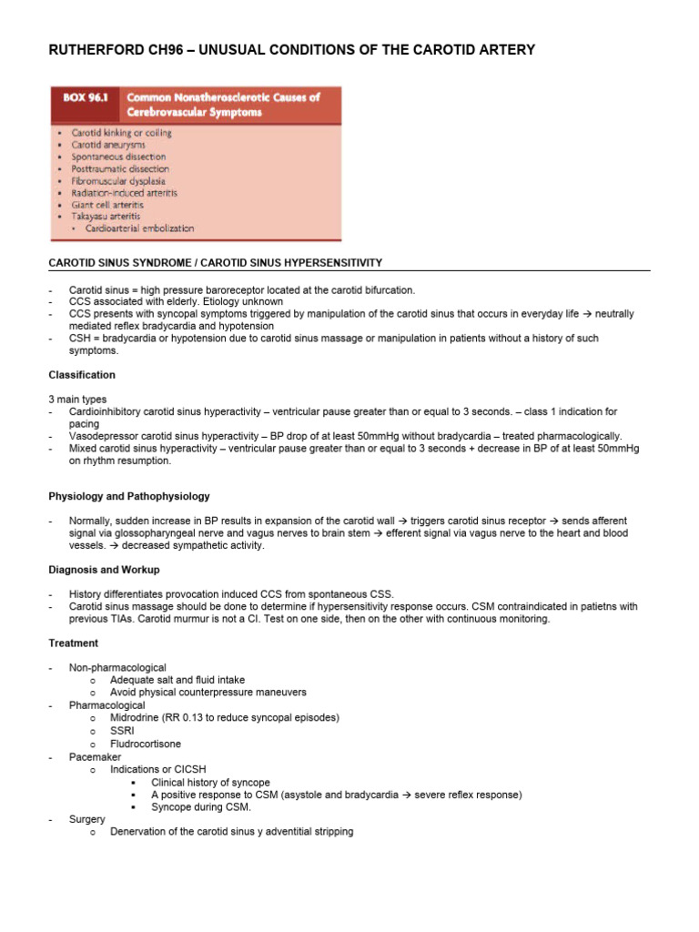 Rutherford CH96 - Unusual Conditions of The Carotid Artery | Download ...
