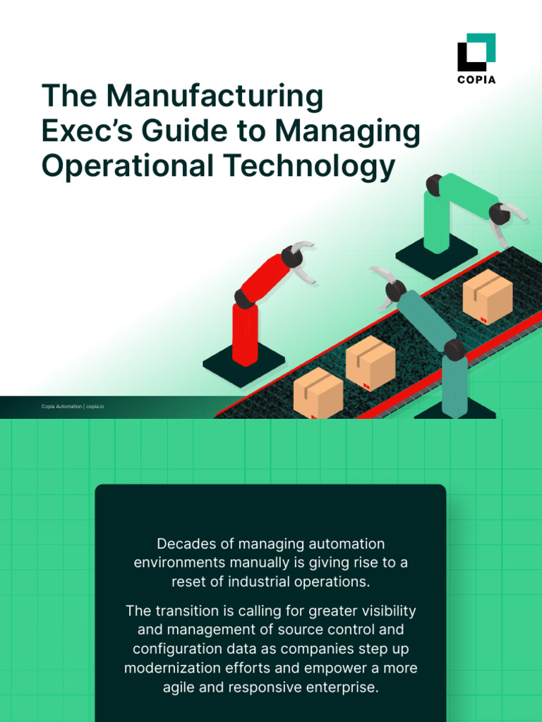 The Manufacturing Exec's Guide To Managing Operational Technology | PDF ...