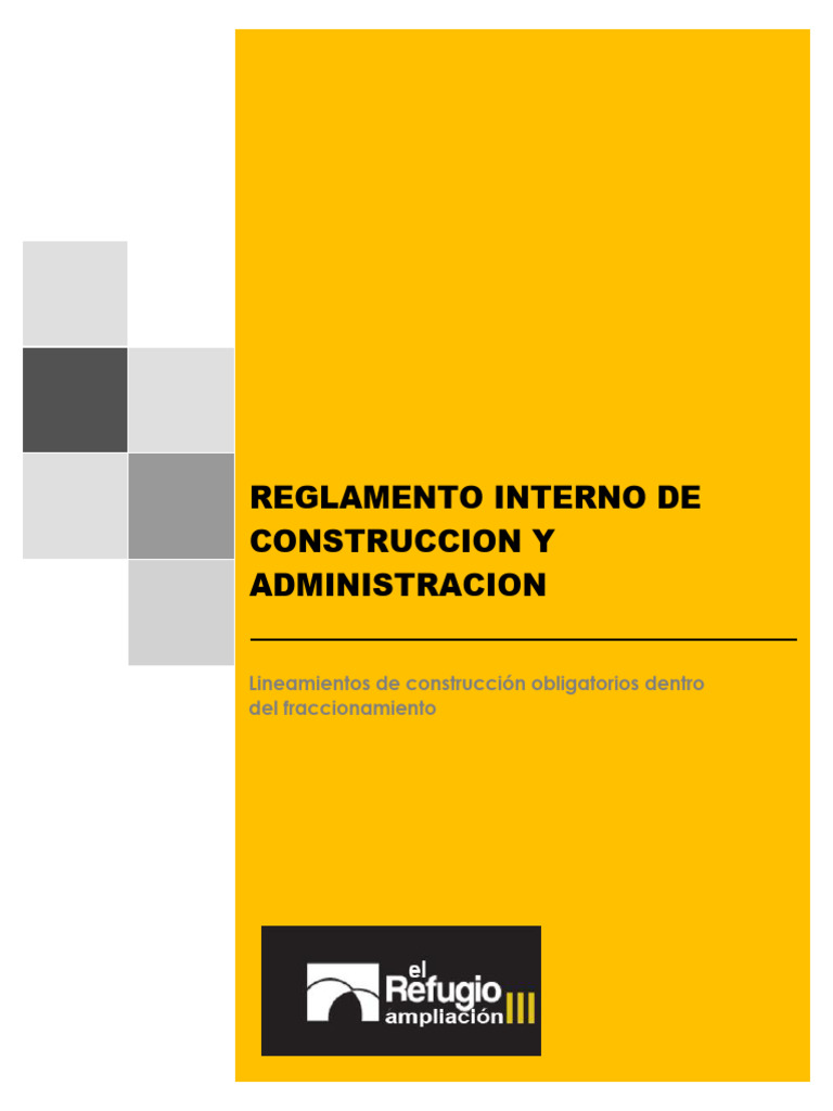 Reglamento Refugio | PDF | Condominio | edificio
