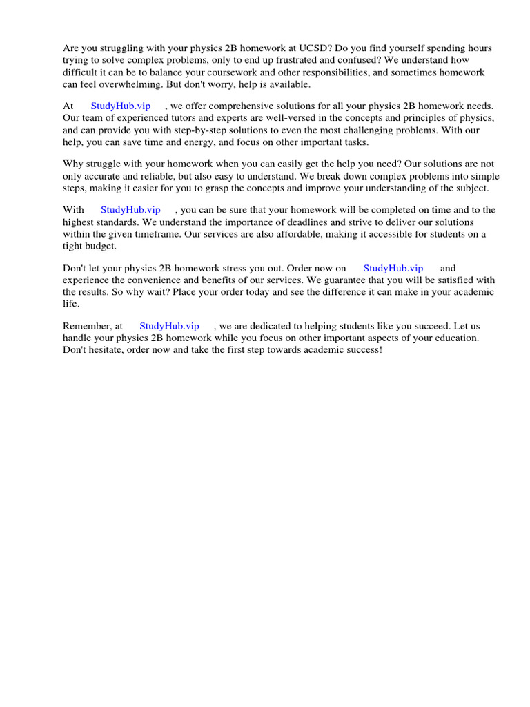 Ucsd Physics 2b Homework Solutions | PDF | Physics | Homework