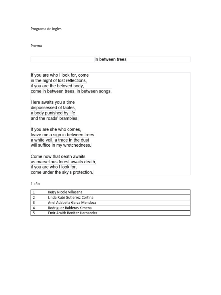 Programa Ingles | PDF