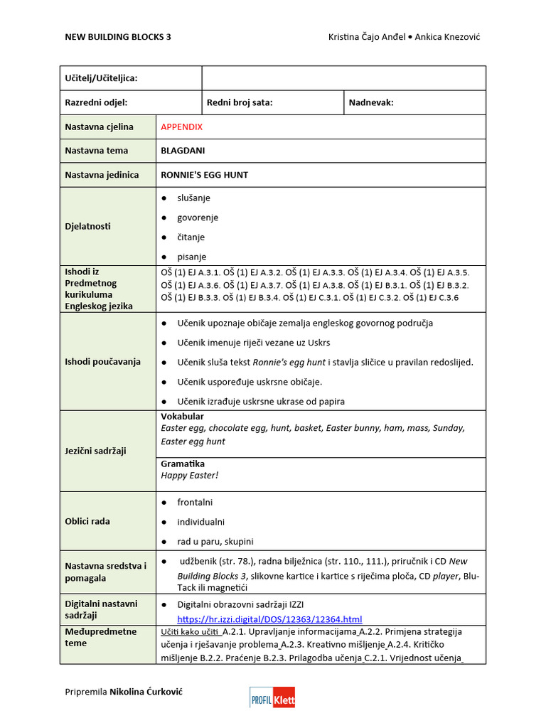 NBB3 - Ronnie's Egg Hunt | PDF