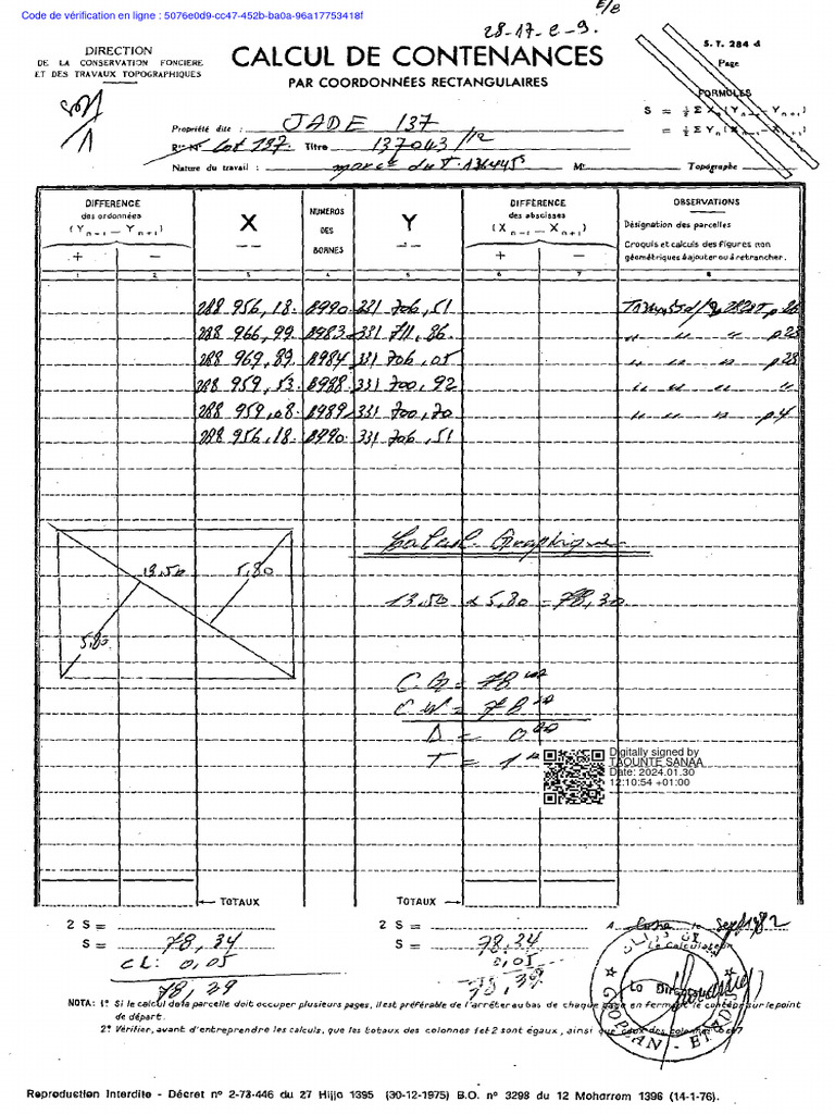 Calcul de Contenance Du Titre | PDF