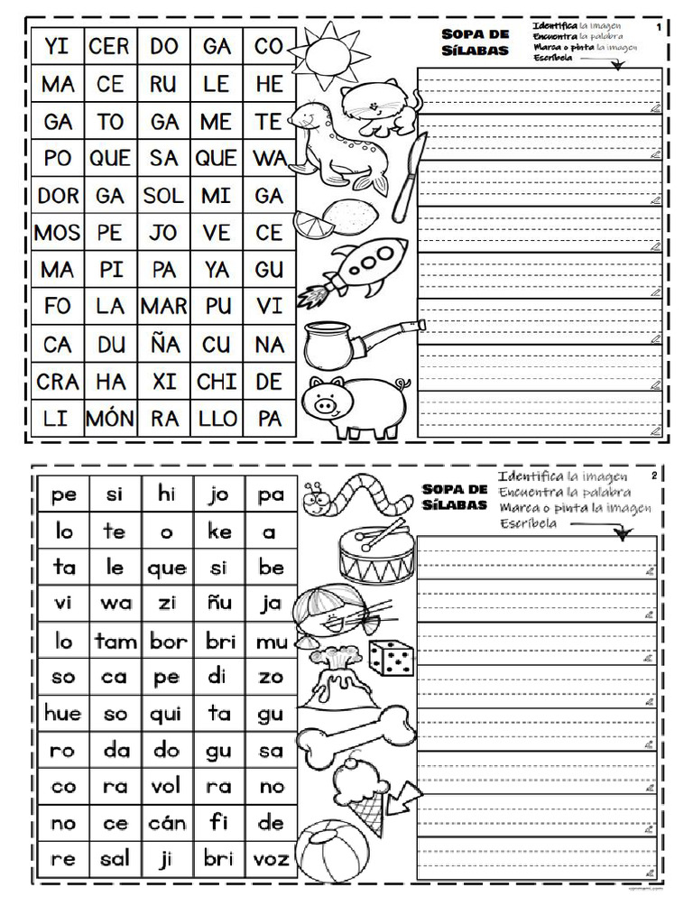 Sopa de Silabas | PDF