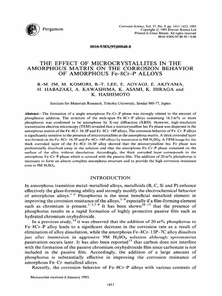 The Effect of Microcrystallites in The Amorphous Matrix On The ...
