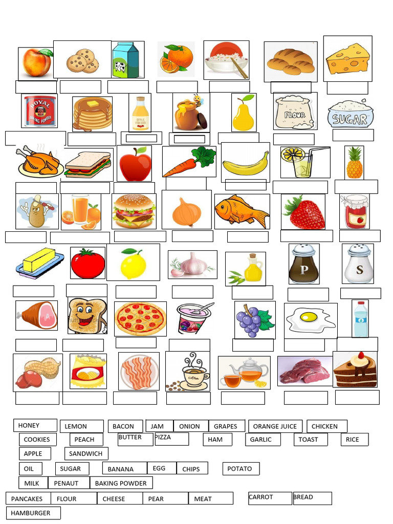 Healthy and Unhealthy Food Reading Comprehension Exercises Worksheet ...