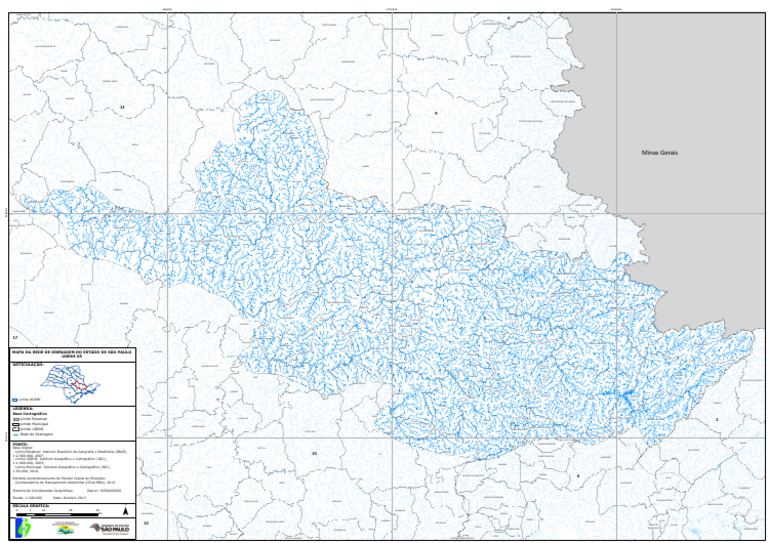 Mapa Da Rede de Drenagem Do Estado de São Paulo Ugrhi 05 | PDF | Brasil