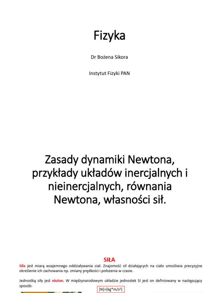 Fiz - Wykład 2 | PDF