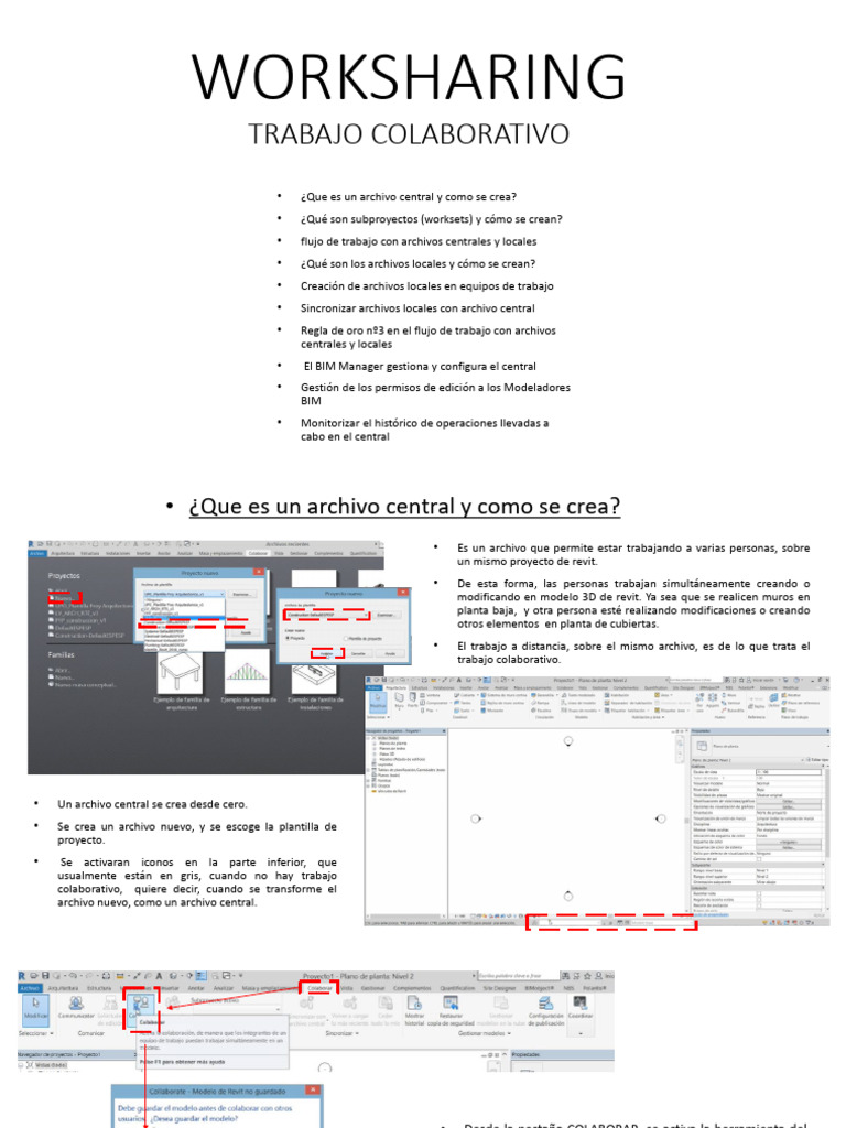 1 Worksharing | PDF | Archivo de computadora | Autodesk Revit