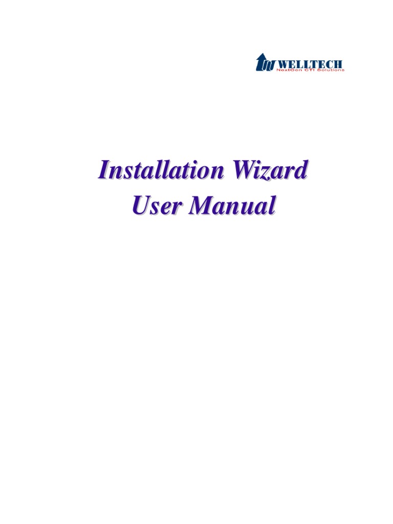 Installation Wizard User Manual V1.1 | PDF | Installation (Computer ...
