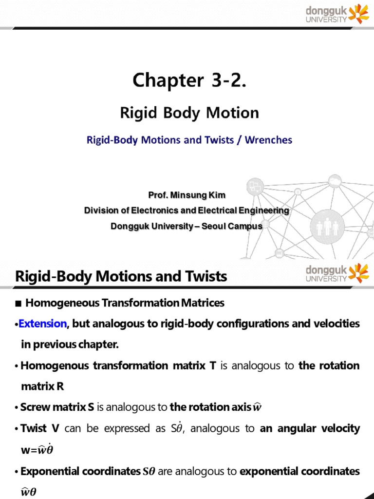 Chapter 3-2. Rigid Body Motion | PDF | Classical Geometry | Classical ...