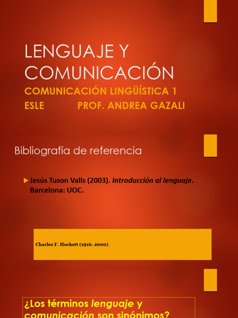 Lenguaje y Comunic - ESLE | PDF | Lingüística | Gramática