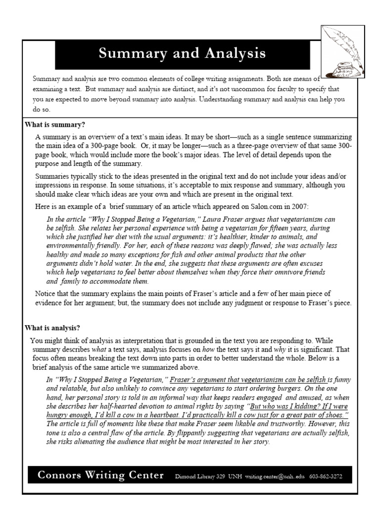 Resource Summary and Analysis Writing | PDF | Vegetarianism | Cognition