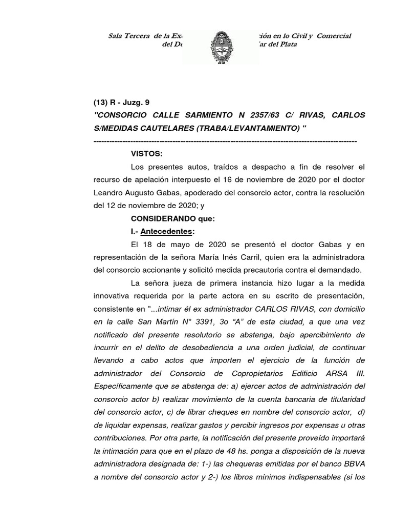 Fallo 2 | PDF | Mandato | Mediación