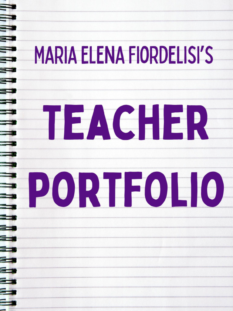 01 Portfolio Cover Page | PDF