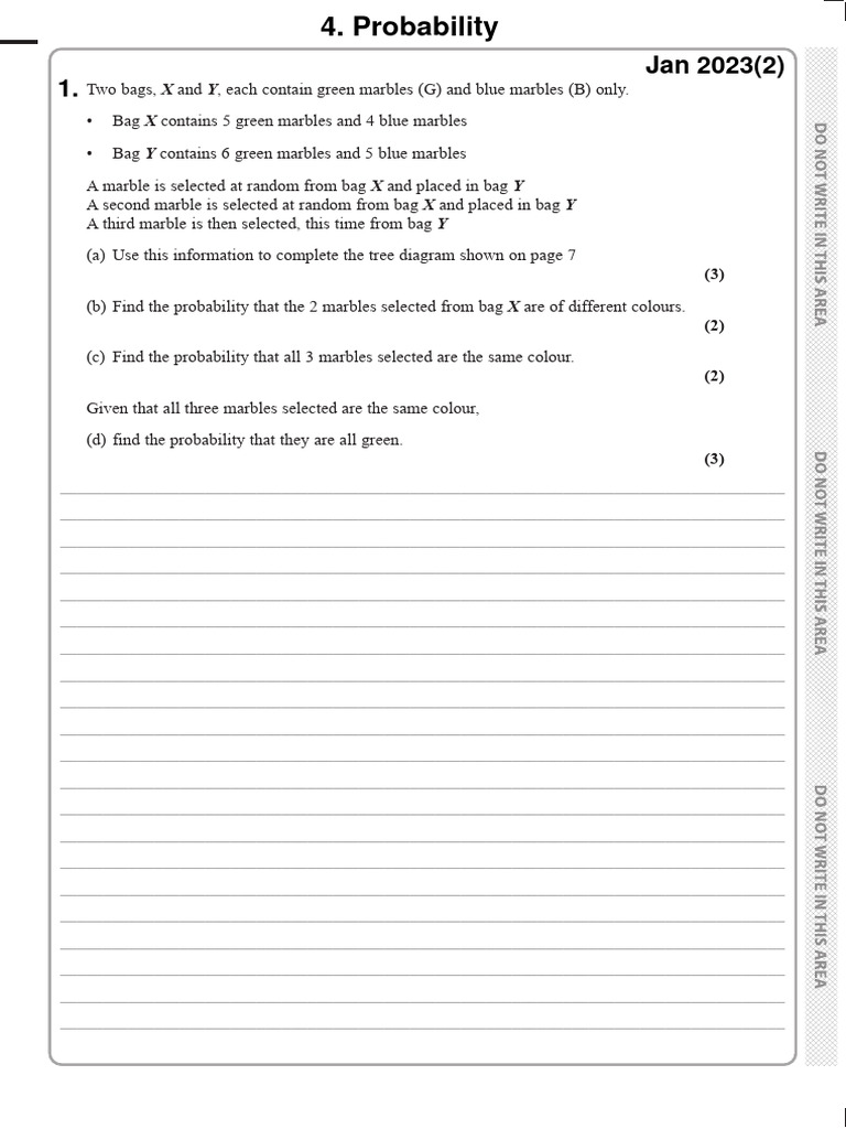 4 Probability | PDF | Probability | Applied Mathematics