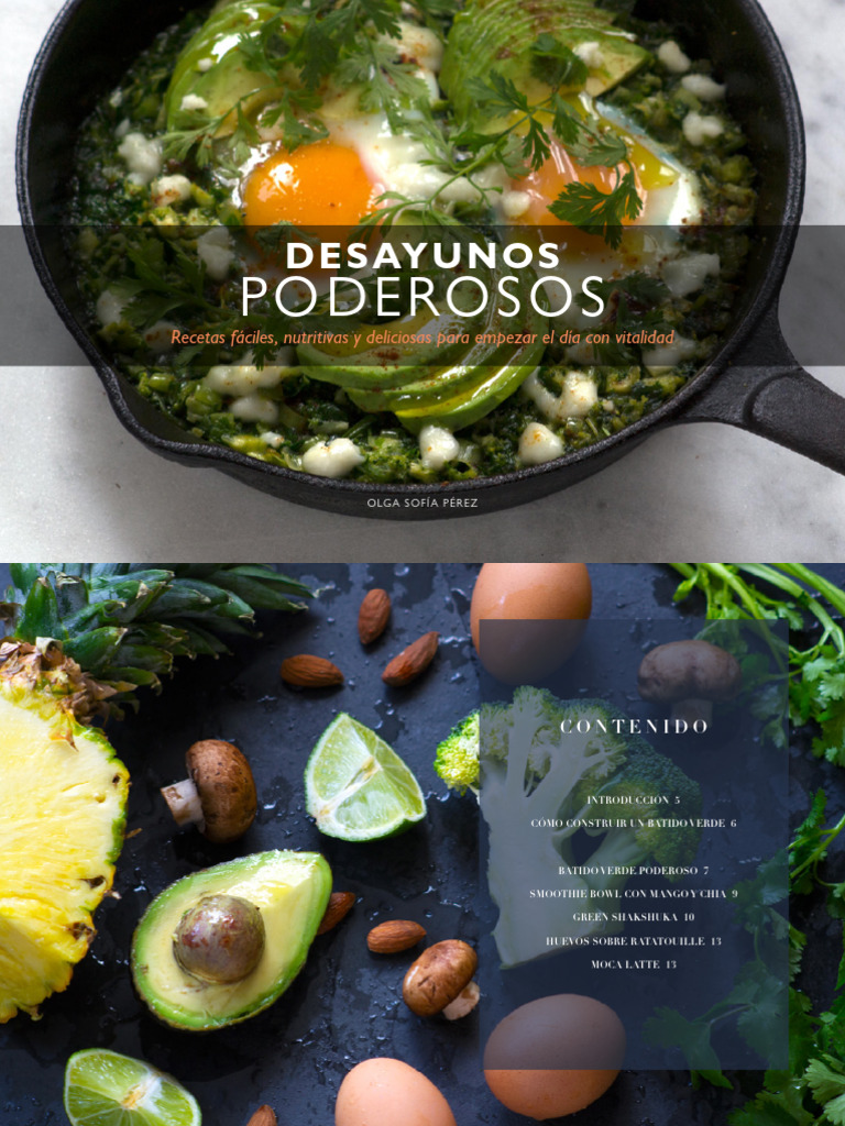 DesayunosPoderosos Por Olga Sofia Perez | PDF | Alimentos | Cocina