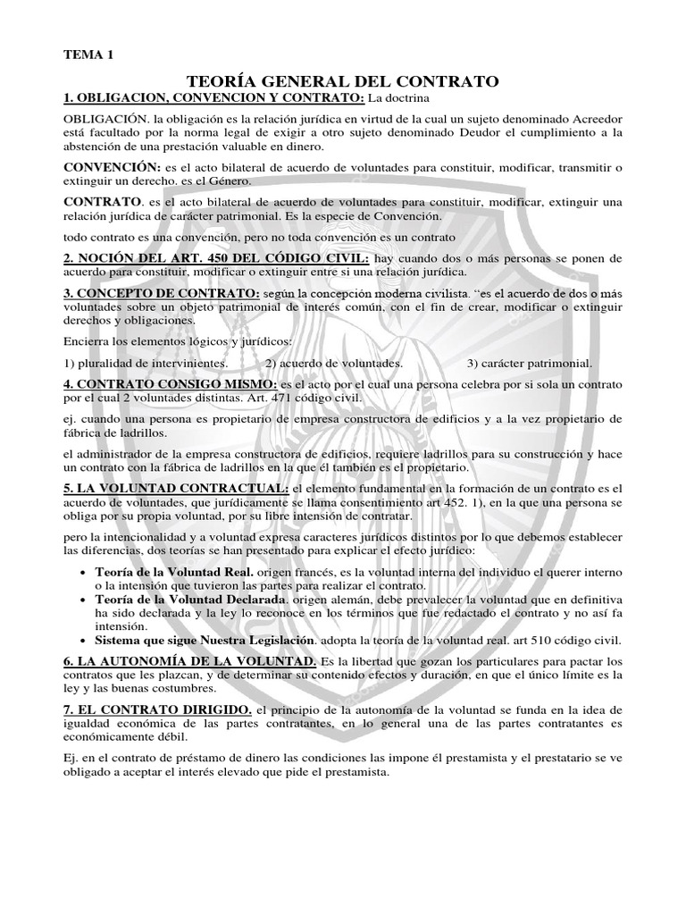 RESUMEN Libro de Contratos | PDF | Ley común | Derecho privado