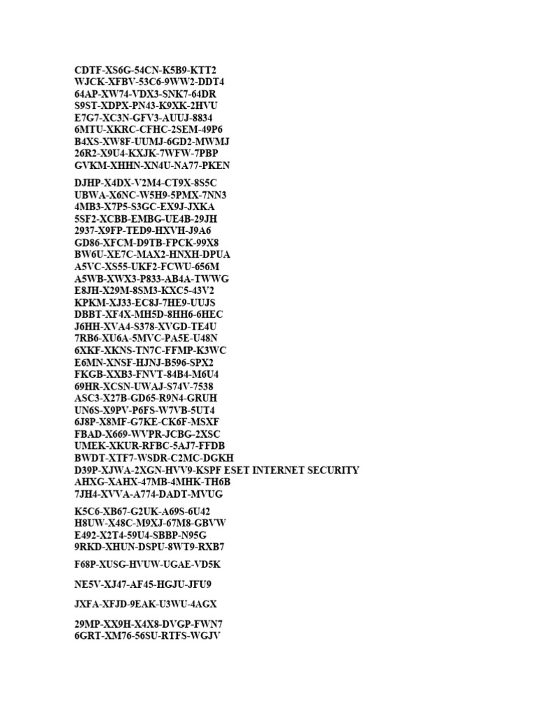 Keys ESET | PDF | Business | Computers