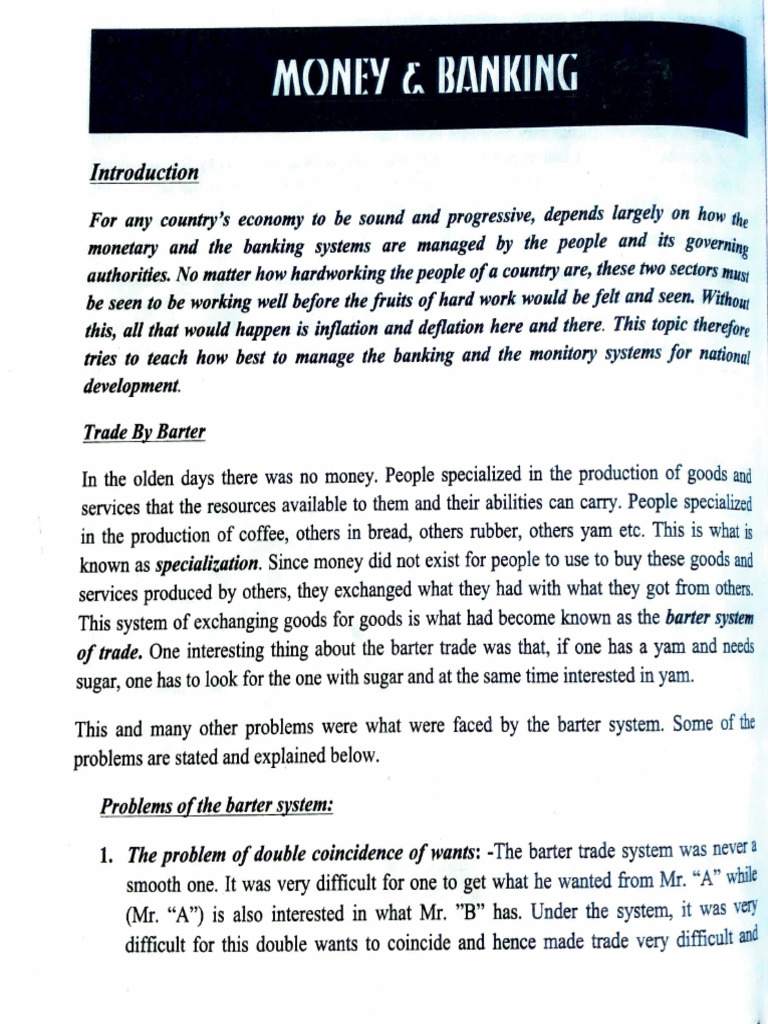 Money and Banking | PDF