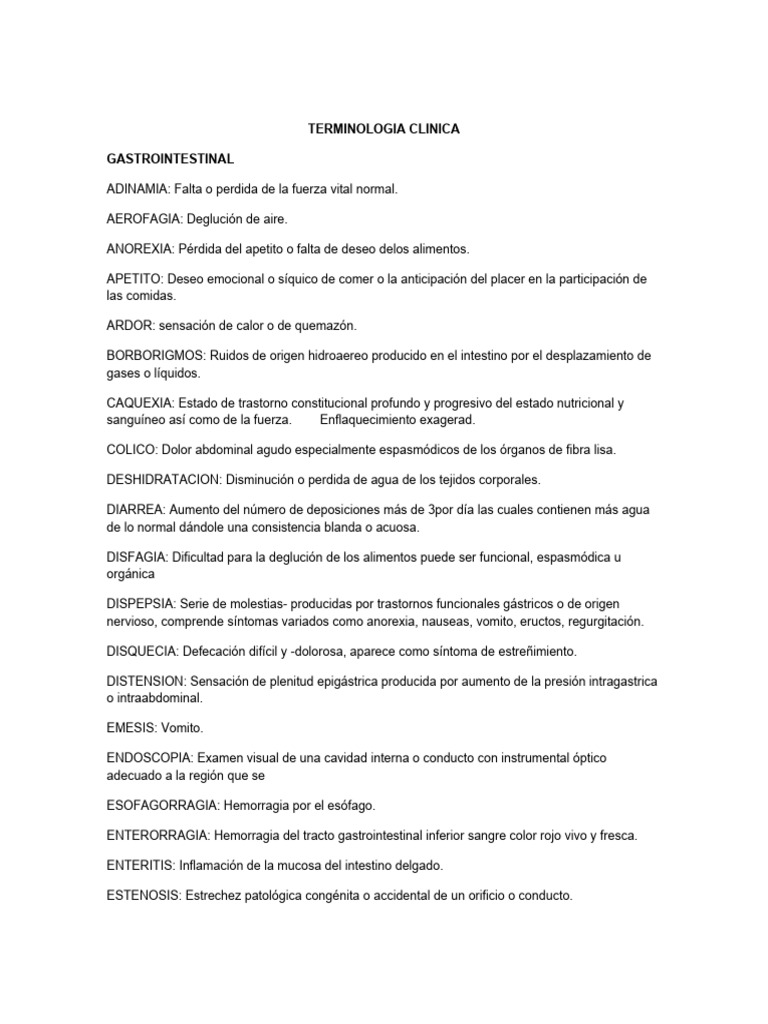 Glosario de Términos Clínicos Médicos | PDF | Corazón | Respiración