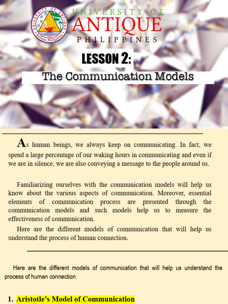 Communication Models | PDF | Communication | Human Communication